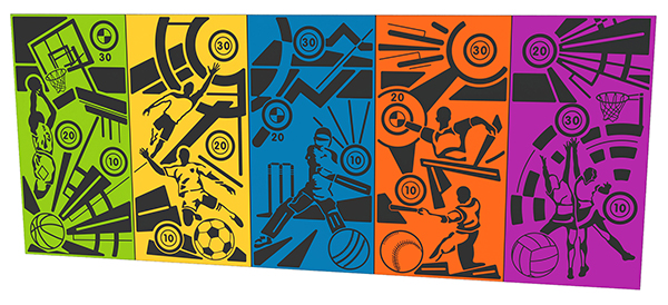 Sports Wall Cricket Panel - Playground Equipment - Fahr Industries