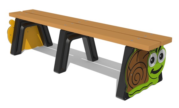 Mini Beast Backless Bench - Playground Equipment