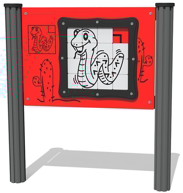 Tile Slide Snake Play Panel - Playground Equipment