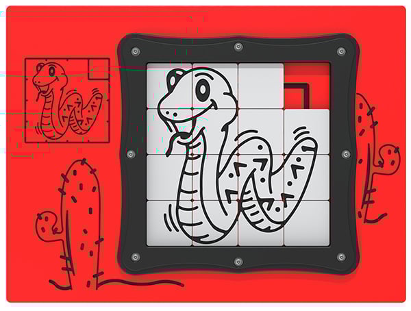 Tile Slide Snake Play Panel - Playground Equipment