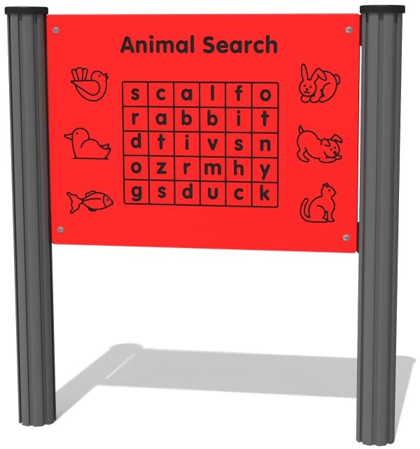 Animal Search Play Panel - Playground Equipment