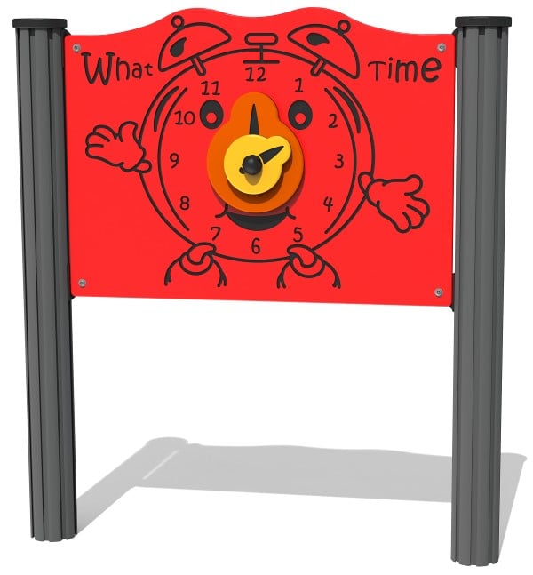 What Time Alarm Clock Play Panel - Playground Equipment