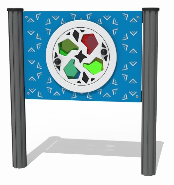 Colour Wheel Kaleidoscope Play Panel - Playground Equipment