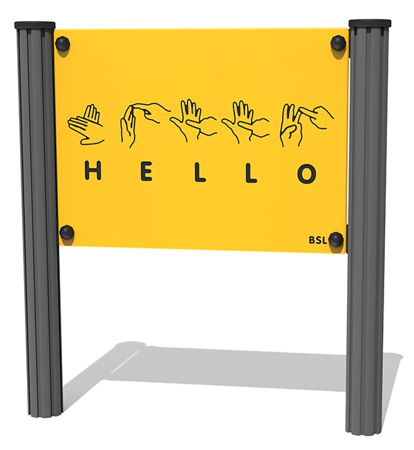 Hello Sign Language UK Play Panel - Playground Equipment