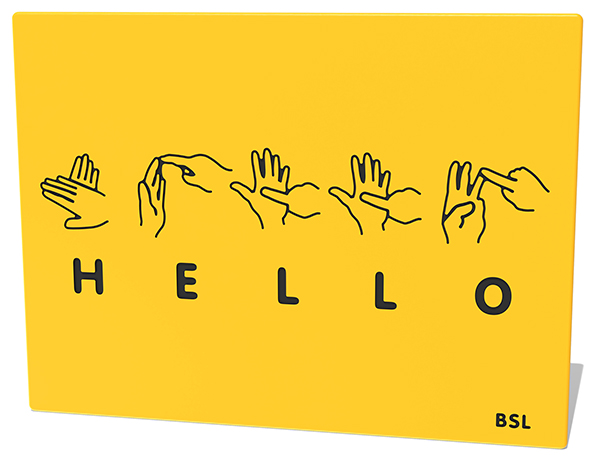 Hello Sign Language UK Play Panel - Playground Equipment
