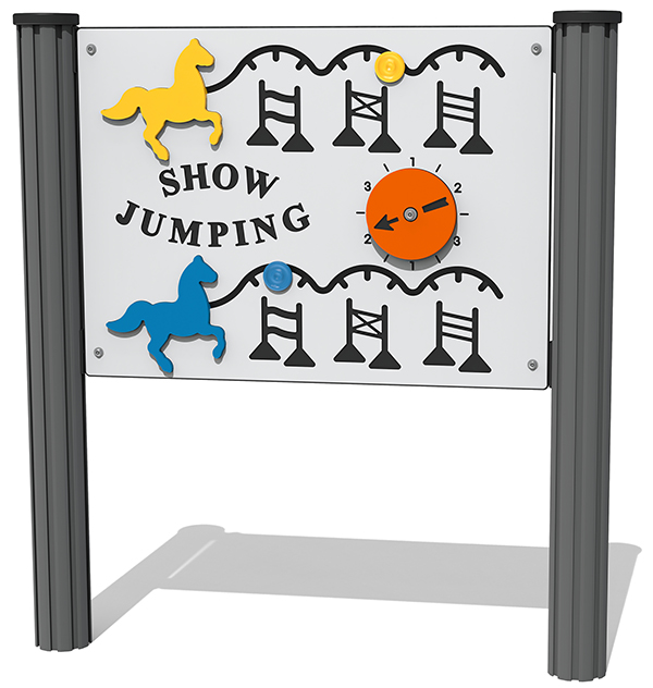 Show Jumping Play Panel, Playground Equipment, Fahr Industries