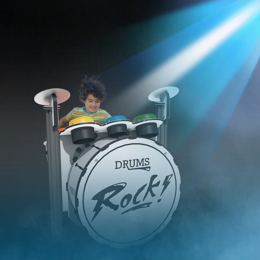 Rock Band Drum Kit - Playground Equipment - Fahr Industries