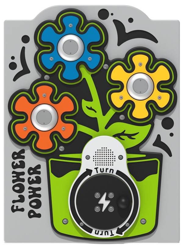 RotoGen Flower Power Trace Play Panel - Playground Equipment