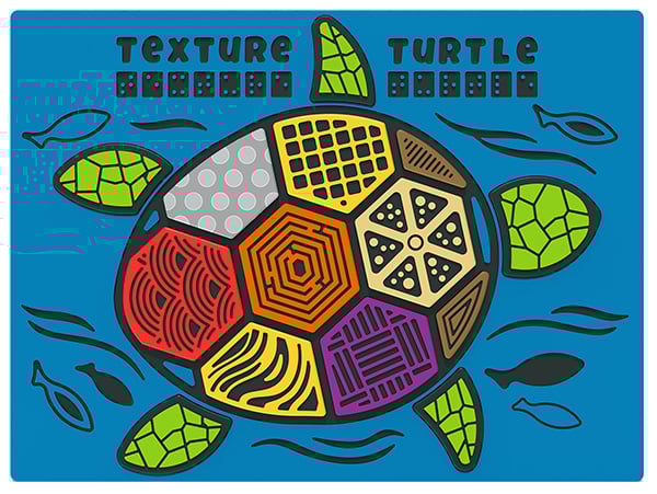 Sensory Texture Turtle Play Panel - Playground Equipment